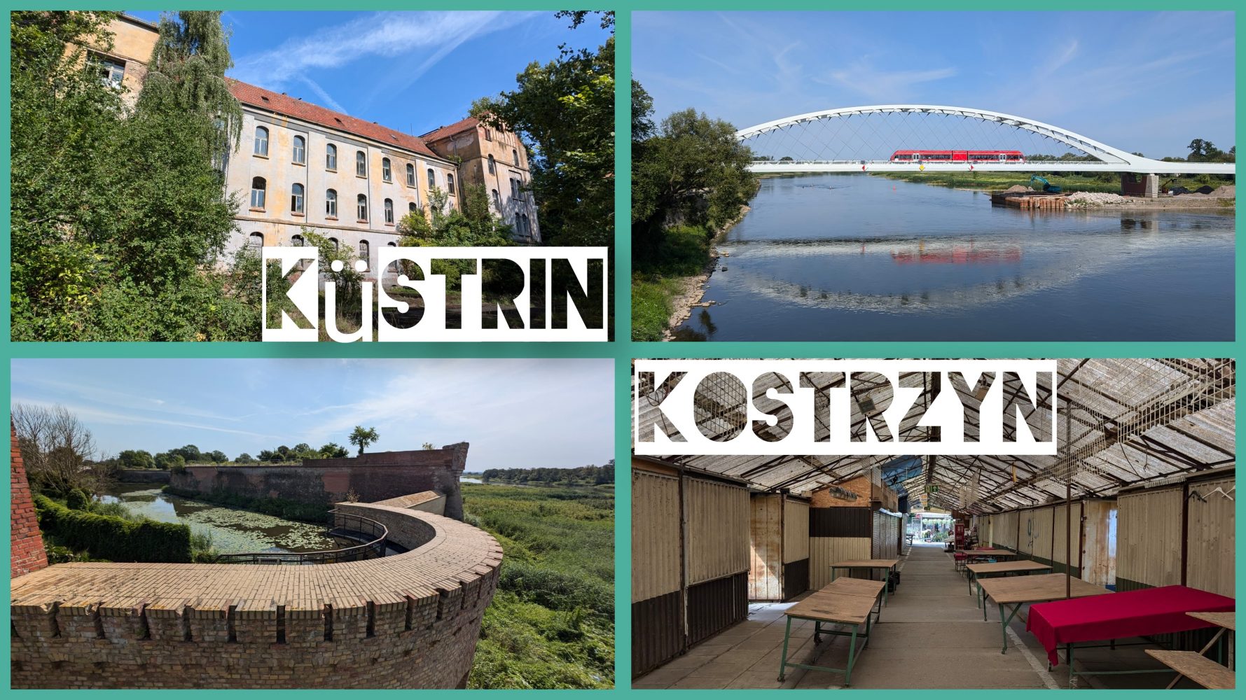Wanderung Küstrin Kostrzyn - Die Kaserne, die Brücke, das Fort und der ...